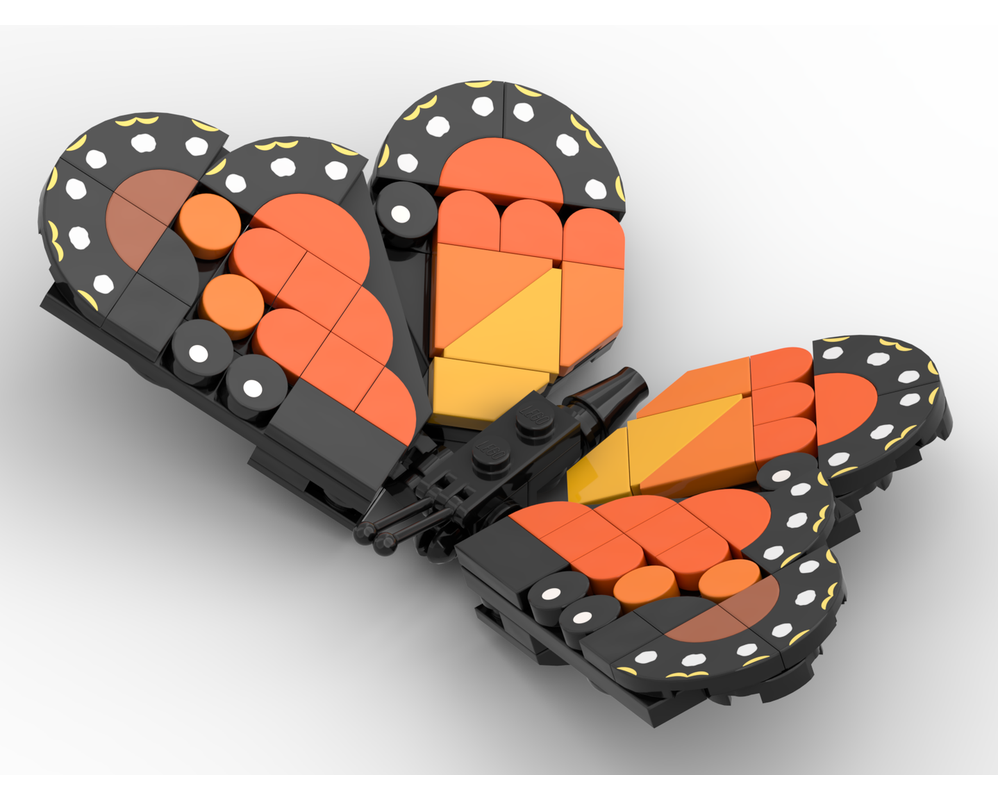 LEGO MOC-231474 Monarch Butterfly by Mr.SpookyPumpkinHead | Rebrickable ...