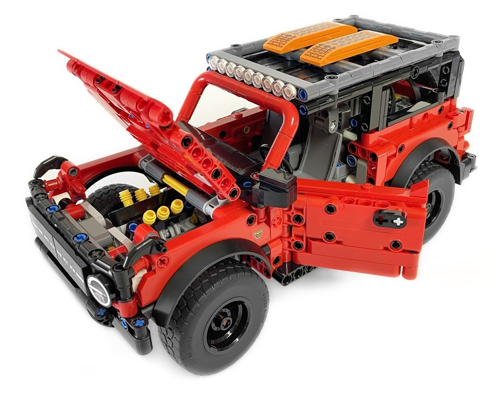LEGO MOC 42213 Ford Bronco SUV RC MOD for Powered Up & BuWizz Mortors ...