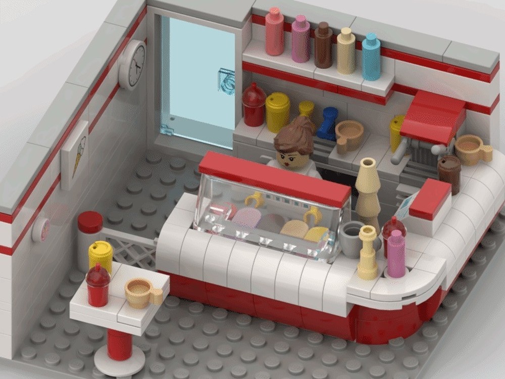 LEGO MOC-231505 Ice cream shop by Bricks Motion Studio | Rebrickable ...