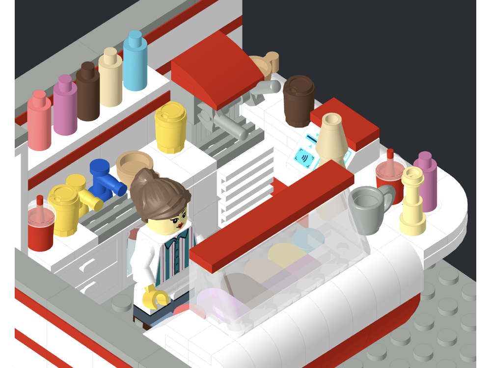 LEGO MOC-231505 Ice cream shop by Bricks Motion Studio | Rebrickable ...