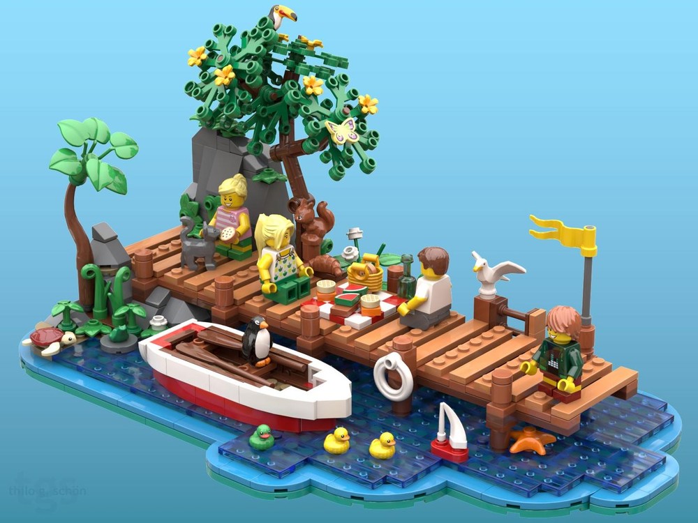 LEGO MOC Picnic on the Pier by T.Brick | Rebrickable - Build with LEGO