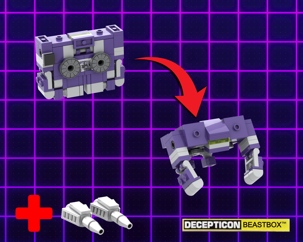 LEGO MOC Lego Transformers Soundwave 10358 Tape Beastbox MOC by ...
