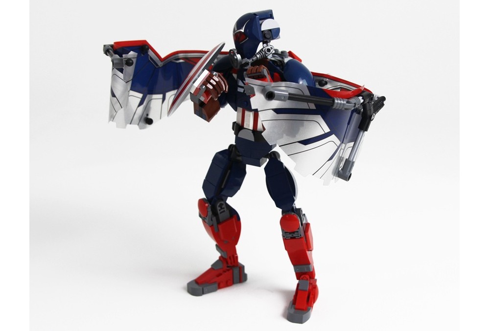 LEGO MOC Captain America Jetpack(s) and poseable wings + figure ...