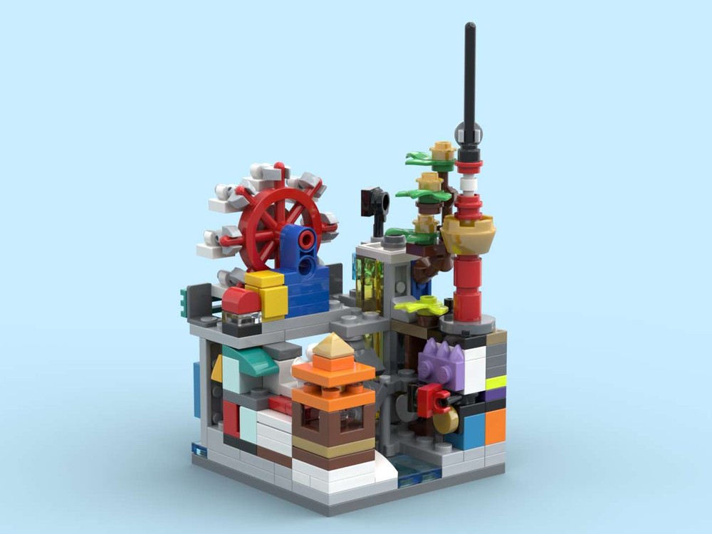 LEGO MOC Mini Ninjago City - Monkey Mall by icedragonj | Rebrickable ...