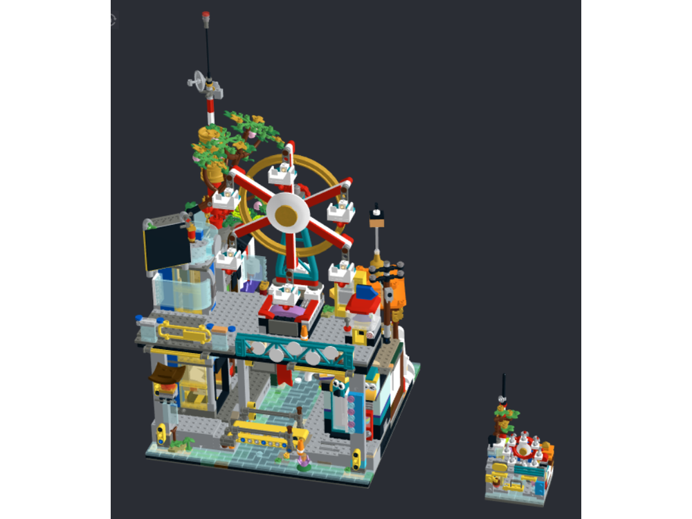 LEGO MOC Mini Ninjago City - Monkey Mall by icedragonj | Rebrickable ...
