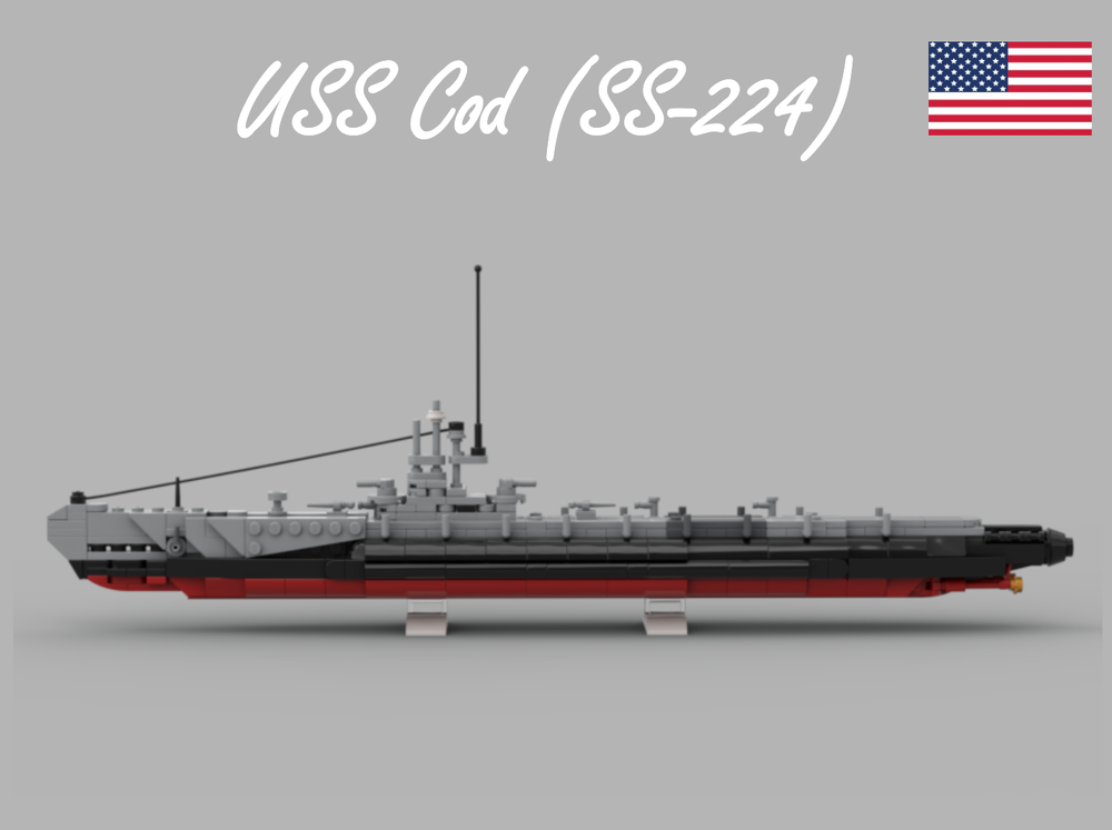 LEGO MOC USS Cod (SS-224) by BasicBuilder23 | Rebrickable - Build with LEGO