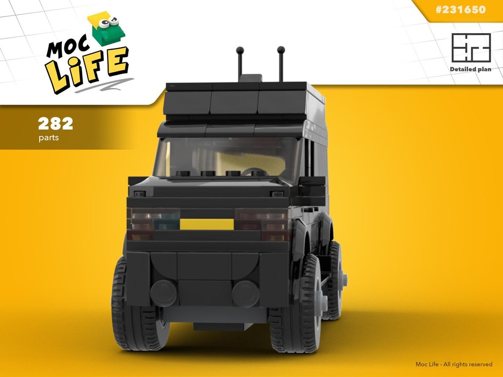 LEGO MOC-231650 Chevrolet Suberban armor plate halfback motorcade by ...