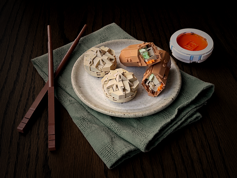 LEGO MOC Dumpling & Egg Roll by PaulvilleMOCs | Rebrickable - Build ...