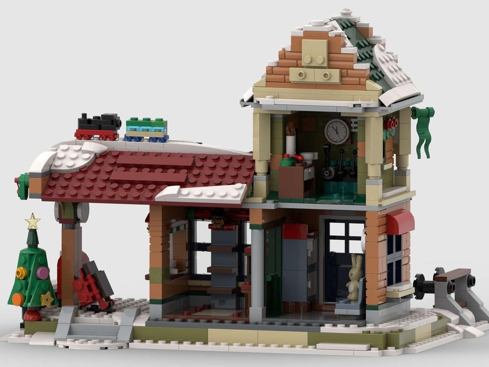 LEGO MOC 10308 Little Station by Little_Thomas | Rebrickable - Build ...