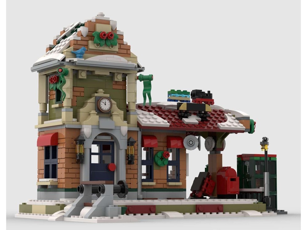 LEGO MOC 10308 Little Station by Little_Thomas | Rebrickable - Build ...