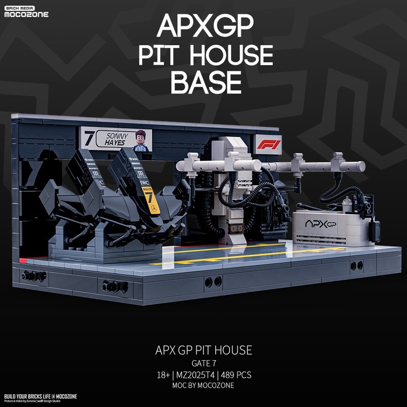 LEGO MOC APX GP F1 Pit House Show Base GATE No.7 by mocozone ...