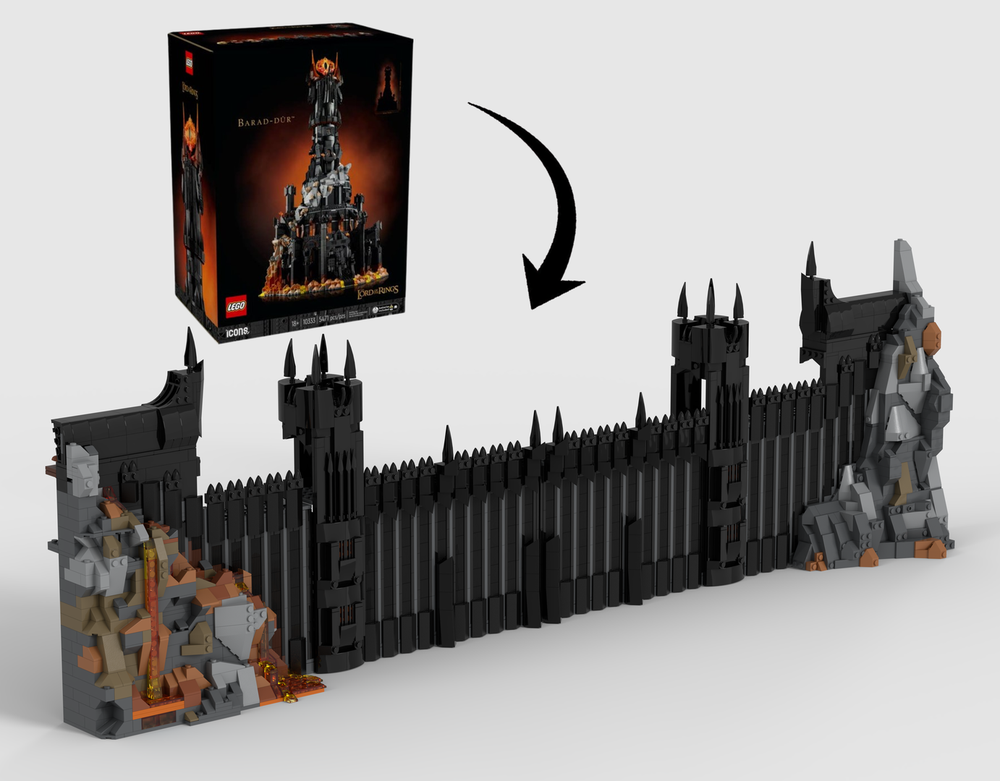 LEGO MOC The Black Gates by SkirbBricks | Rebrickable - Build with LEGO