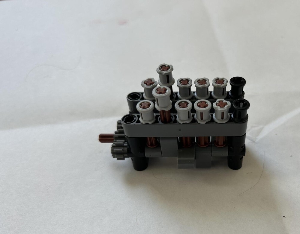 LEGO MOC V10 Piston Engine by BrickingBros | Rebrickable - Build with LEGO
