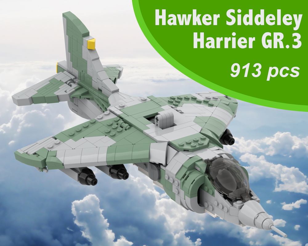 LEGO MOC Hawker Siddeley Harrier GR.3 by Al3xW40 | Rebrickable - Build ...