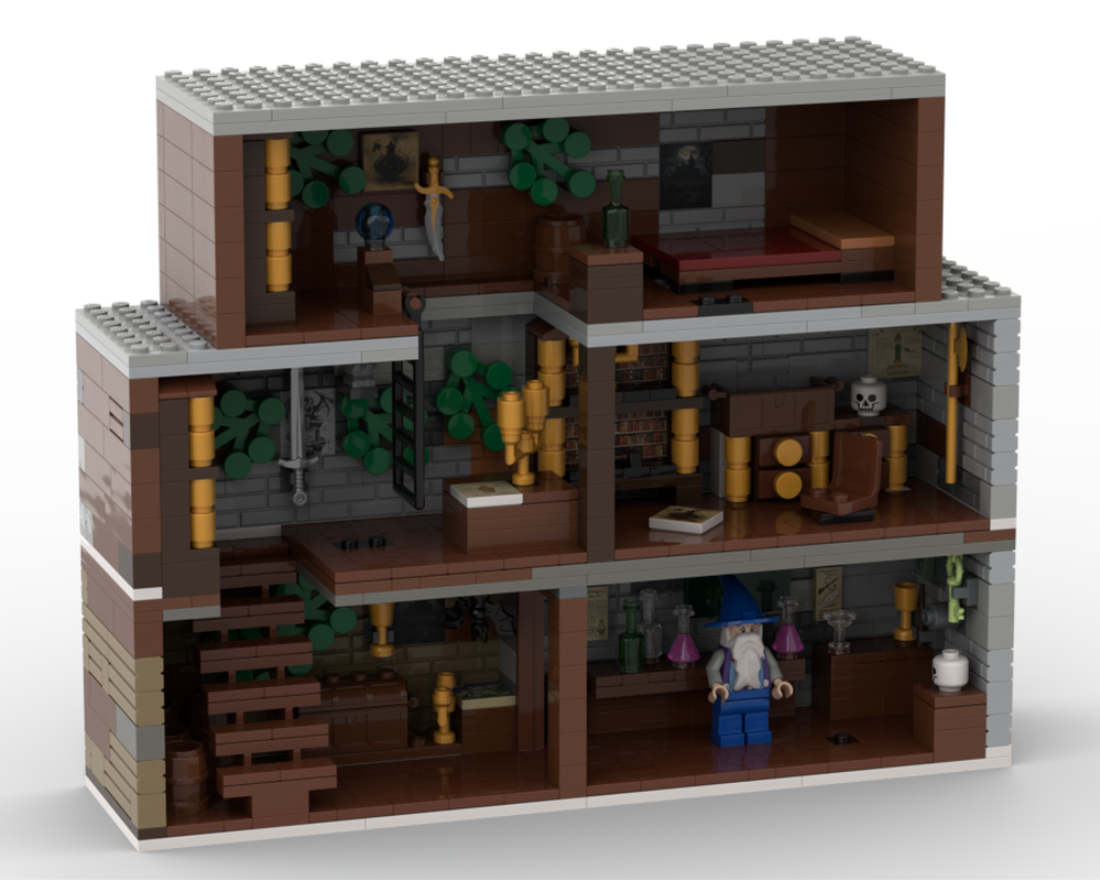 LEGO MOC wizard house by Txizu | Rebrickable - Build with LEGO
