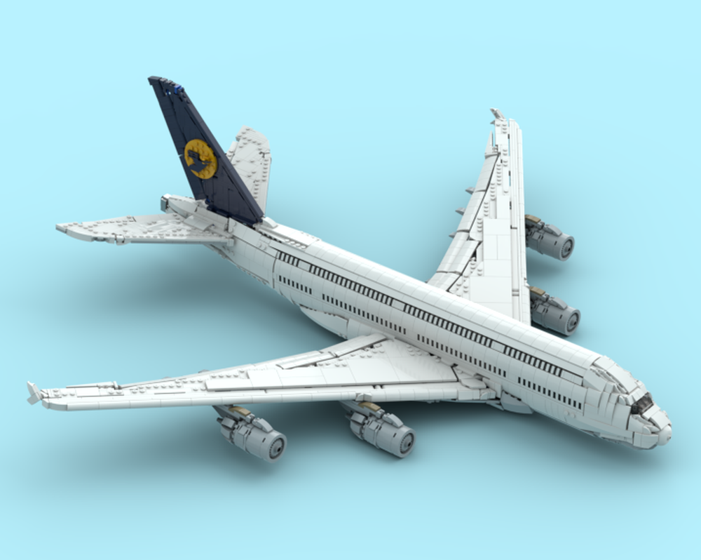 LEGO MOC Lufthansa Airbus A380 by ryangc_productions | Rebrickable ...