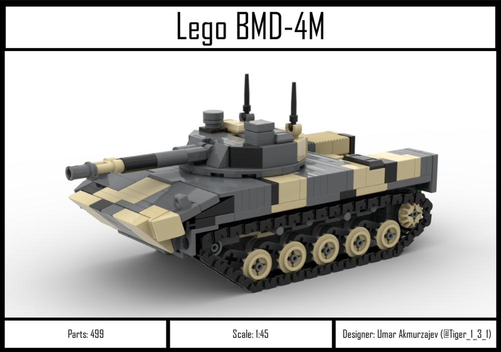 LEGO MOC-231932 Lego BMD-4M (1:45 scale) by Tiger_1_3_1 | Rebrickable ...