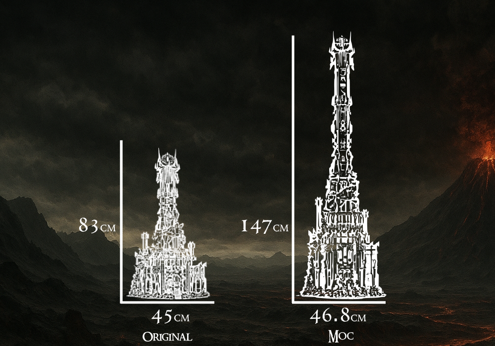 LEGO MOC The Barad-Dur Expansion by BlackWolfStudio | Rebrickable ...