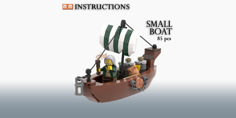 LEGO MOC Small Boat by montymatte | Rebrickable - Build with LEGO
