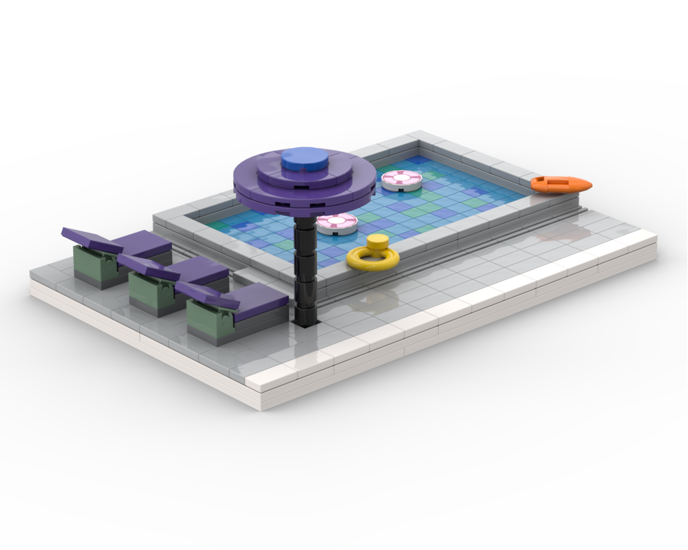 LEGO MOC Lego pool by Txizu | Rebrickable - Build with LEGO