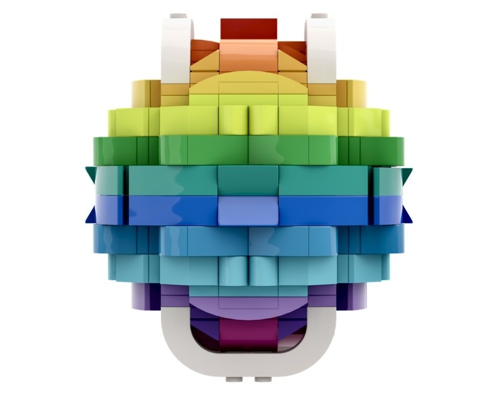 LEGO MOC Rainbow Gradient Sphere (with optional stand) by MsFarkelBrix ...