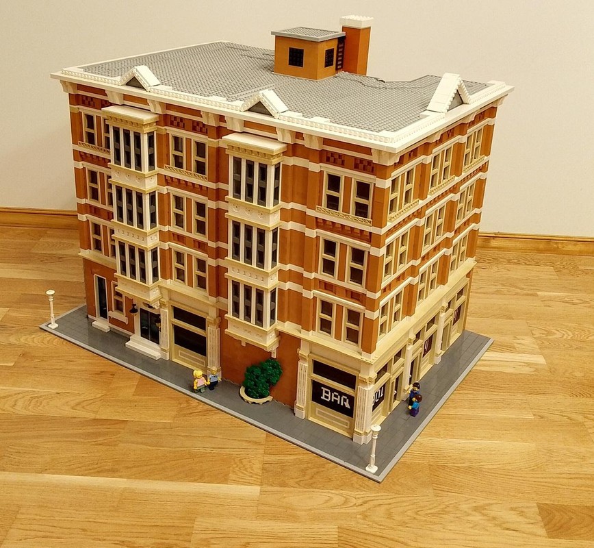 LEGO MOC-232112 The Brittany Apartment Building, Cincinnati, OH by --pg ...