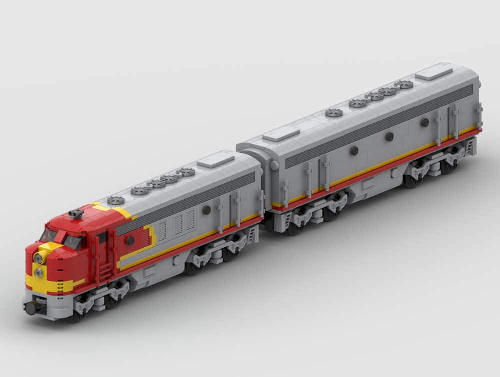 LEGO MOC Santa Fe EMD F7 by BuMu | Rebrickable - Build with LEGO