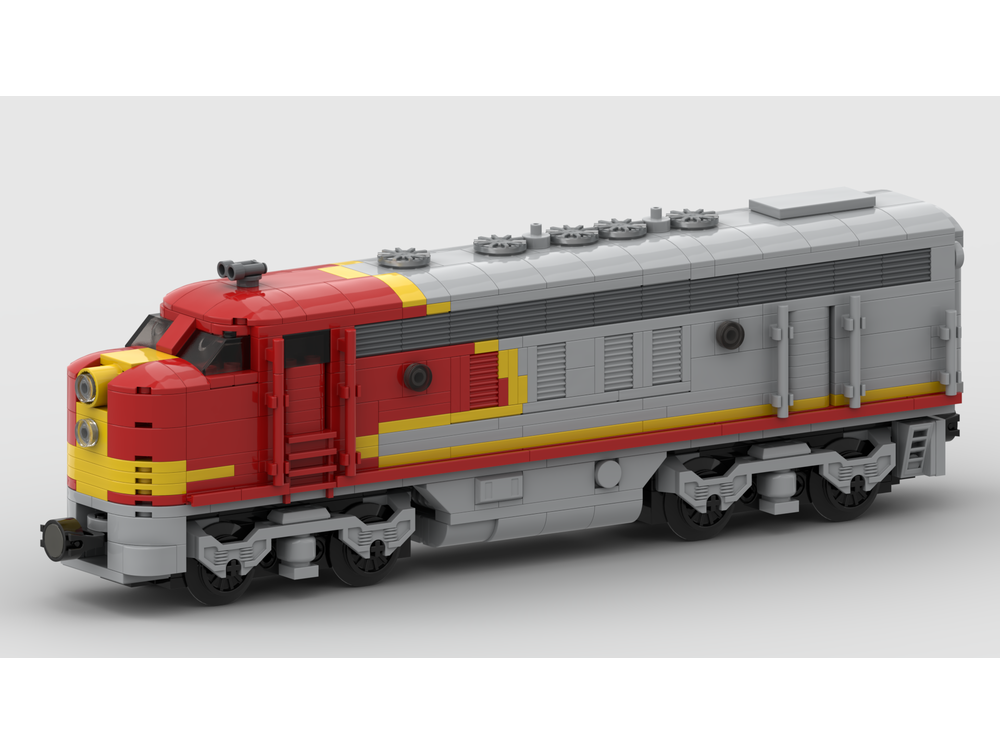 LEGO MOC-232147 Santa Fe EMD F7 by BuMu | Rebrickable - Build with LEGO
