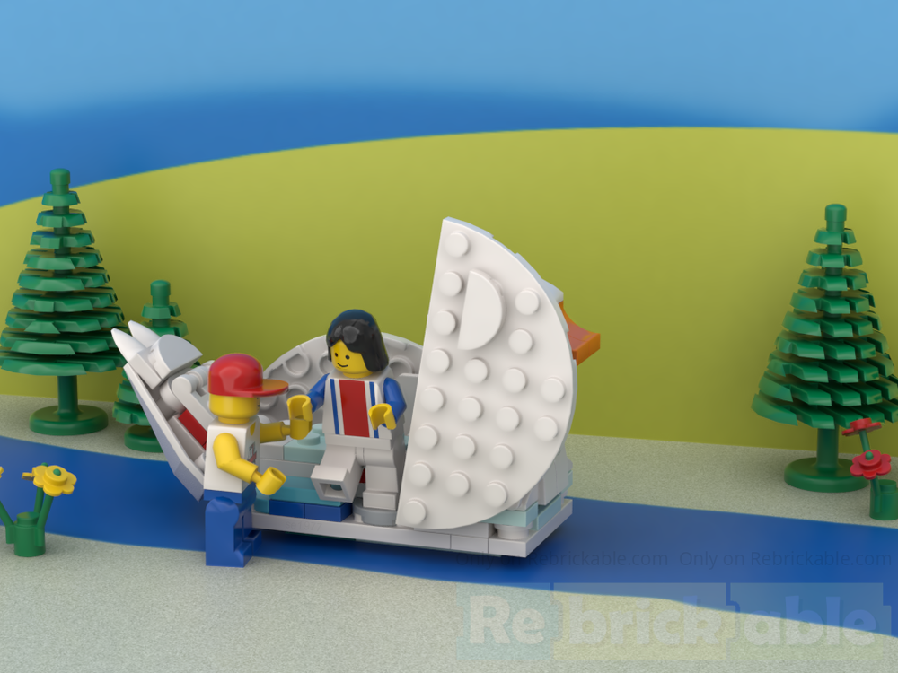 LEGO MOC-232205 31140 Swan boat by se1977 | Rebrickable - Build with LEGO