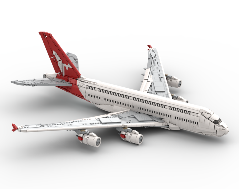 LEGO MOC Qantas Airbus A380 by ryangc_productions | Rebrickable - Build ...