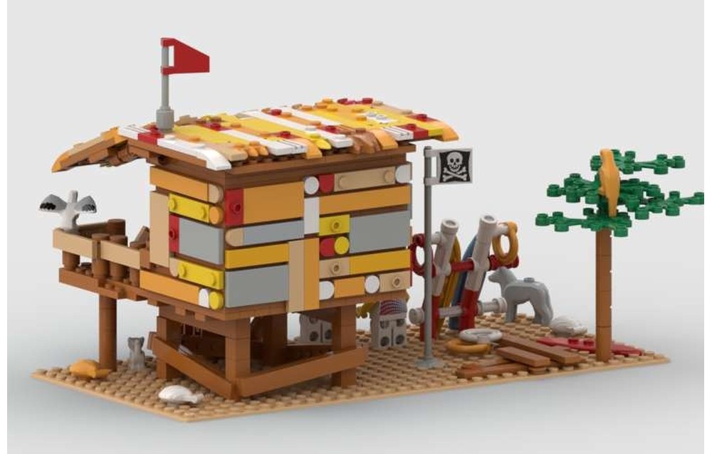 LEGO MOC Pirate shack by Bricks Motion Studio | Rebrickable - Build ...