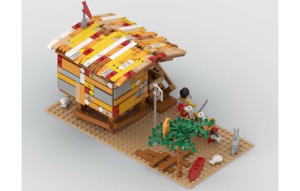 LEGO MOC Pirate shack by Bricks Motion Studio | Rebrickable - Build ...