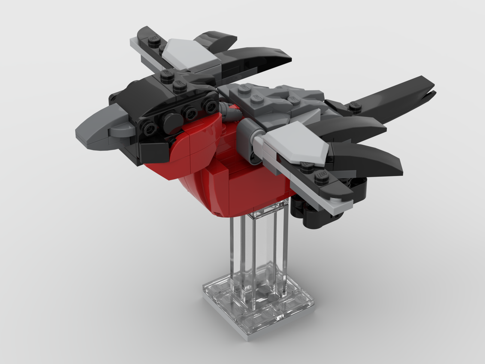 LEGO MOC-232308 Bullfinch - Poseable Bird with Stand by brixbyhenning ...
