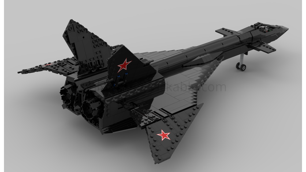 LEGO MOC-232309 1:35 Scale MiG-31 Firefox by HandSolo99 | Rebrickable ...
