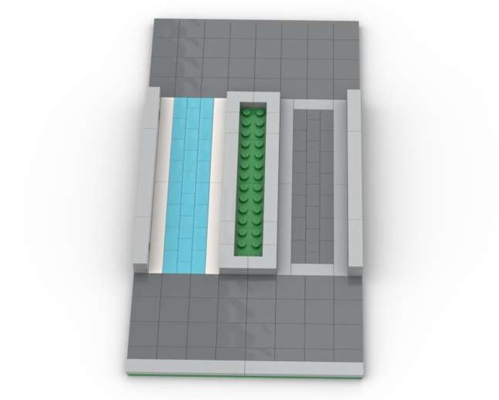 LEGO MOC Pedestrian and cycle path with planter by secondmessybrick ...