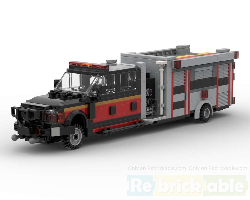 LEGO MOC F550 Brush Fire Truck by Astrid11 | Rebrickable - Build with LEGO