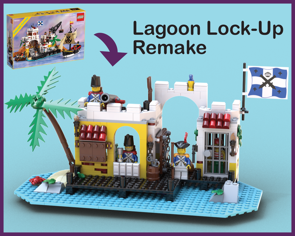 LEGO MOC 10320 - Lagoon Lock-Up Remake by nkende | Rebrickable - Build ...