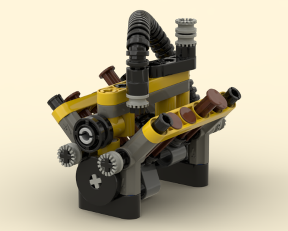 LEGO MOC Custom Technic V8 by Builder1001 | Rebrickable - Build with LEGO