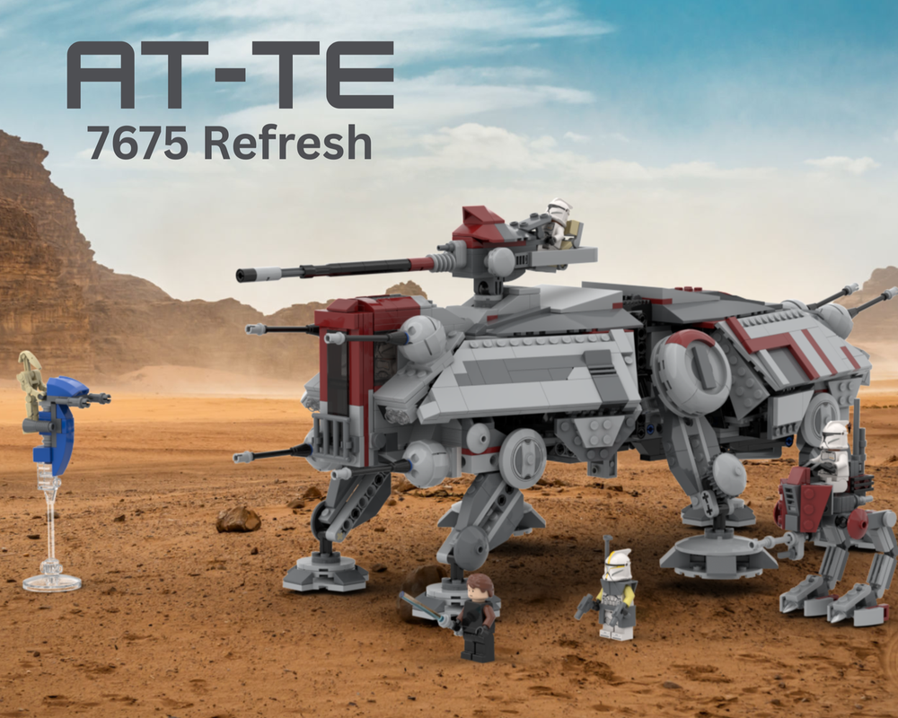 LEGO MOC AT-TE 7675 Refresh by Recmix studios | Rebrickable - Build ...