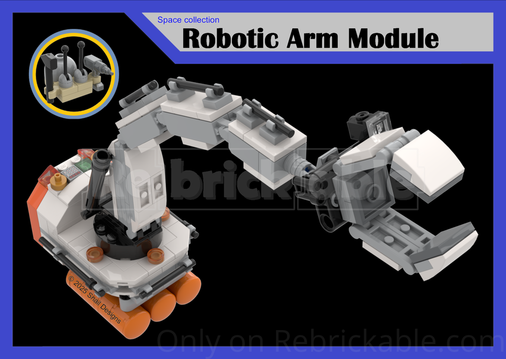 LEGO MOC Robotic arm module by Snail Designs | Rebrickable - Build with ...