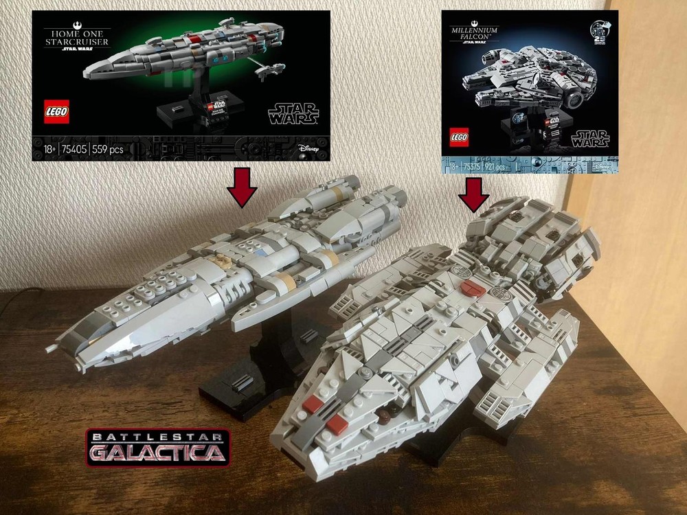 LEGO MOC-232439 2004 Battlestar Galactica and Pegasus Two Pack by ...
