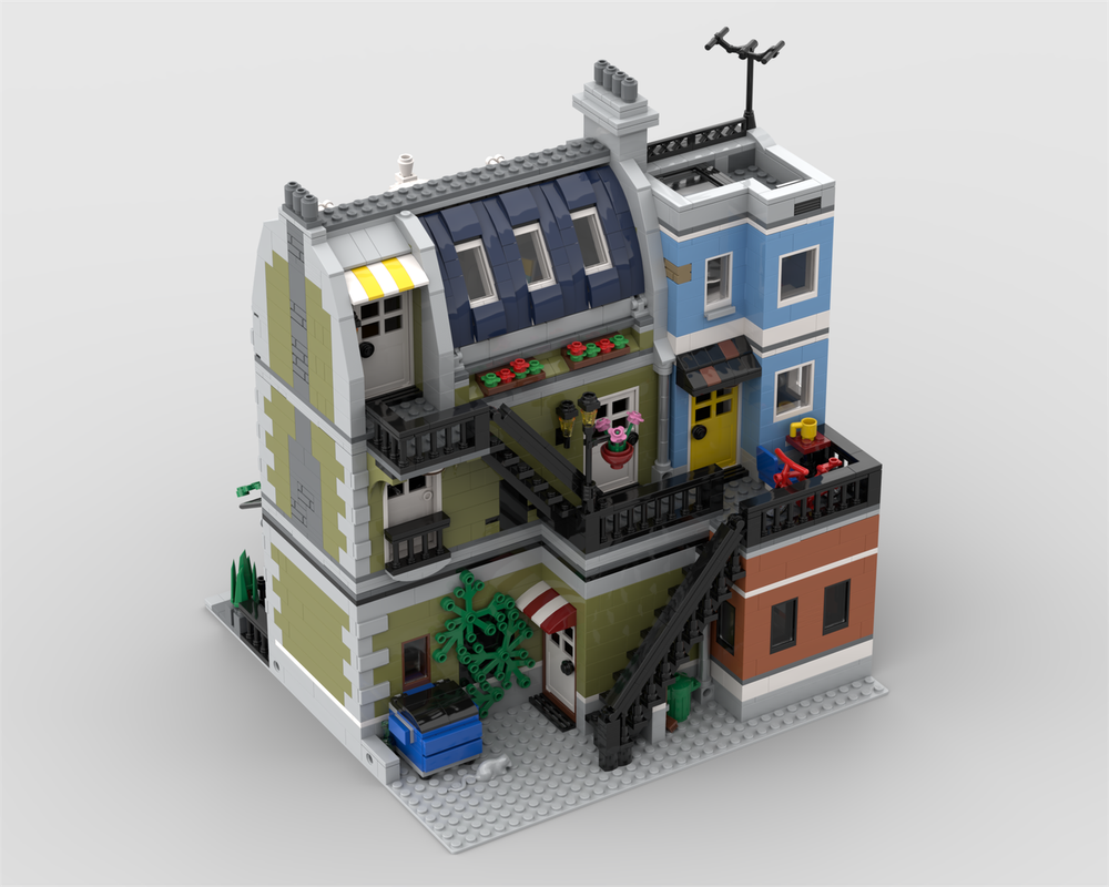 LEGO MOC Parisian Deli-Restaurant by Briquoleur | Rebrickable - Build ...