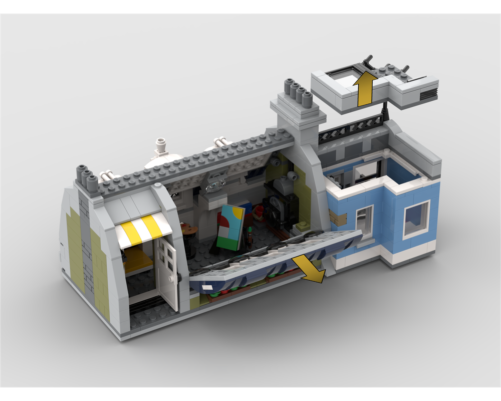 LEGO MOC-232442 Parisian Deli-Restaurant by Briquoleur | Rebrickable ...