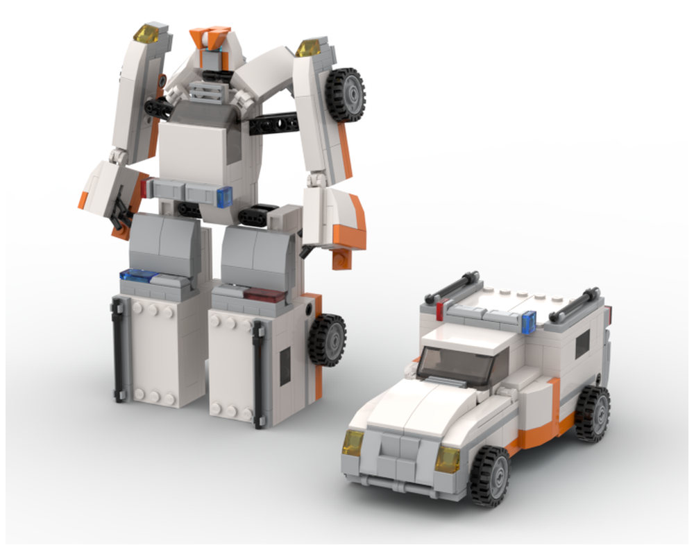LEGO MOC Lego Transformer- Ratchet by TheScholarlyFool | Rebrickable ...