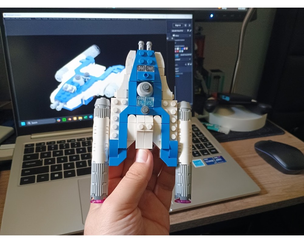 LEGO MOC-232464 Midi Scale Rex's Y Wing - Alternate Build of 2x 75391 ...
