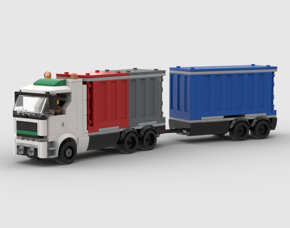 LEGO MOC-232465 Container Cargo Truck by BrickmanII | Rebrickable ...