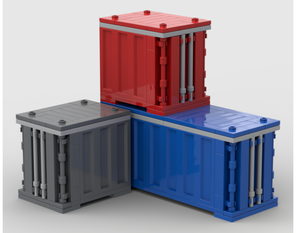 LEGO MOC Container Cargo Truck by BrickmanII | Rebrickable - Build with ...