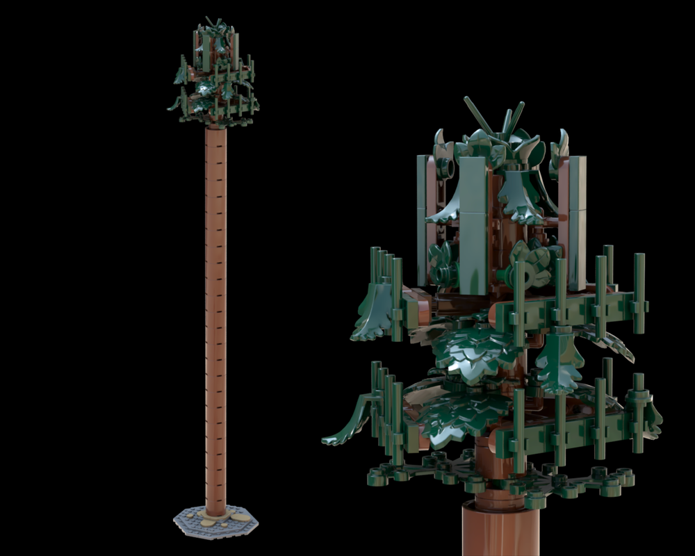 LEGO MOC-232488 Disguised Cell Tower by OrchardBuilds | Rebrickable ...