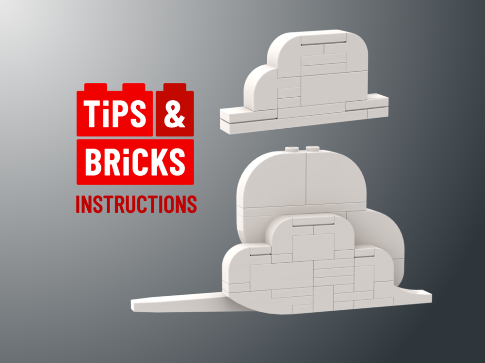 LEGO MOC Stylized Clouds by tipsandbricks | Rebrickable - Build with LEGO