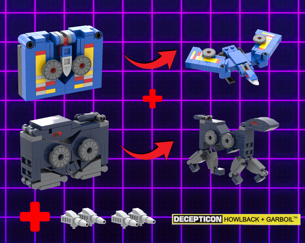 LEGO MOC Lego Transformers Soundwave 10358 Tape Minions Howlback ...